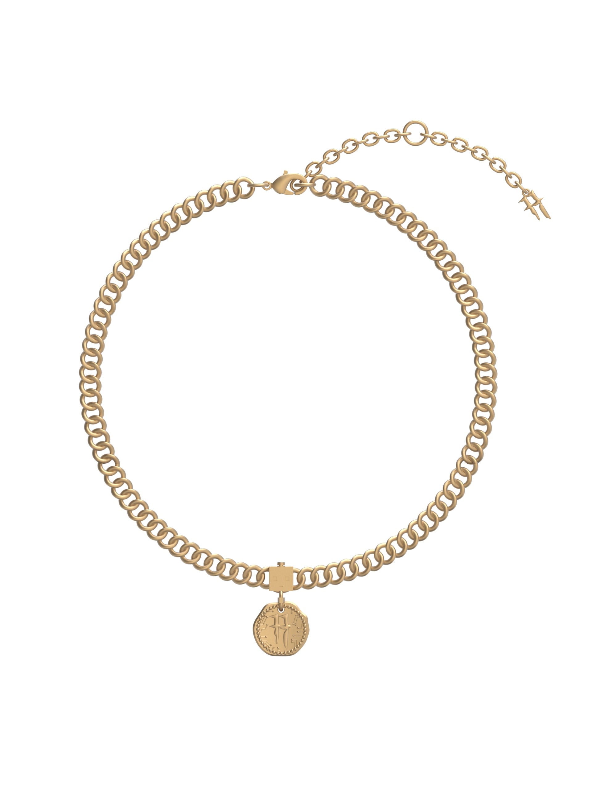 Gold Cuban Coin Necklace – LuMa Porter